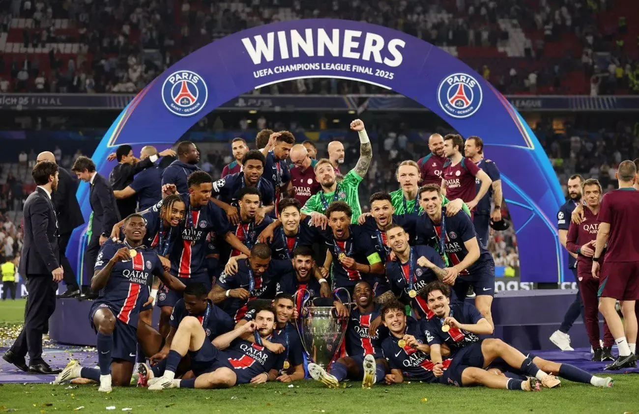 PSG defeated Inter with a historic score and won the Champions League ...